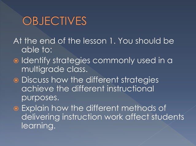 Methods Most Commonly used in Multigrade Teaching