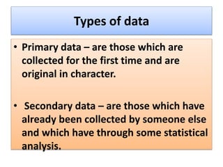 Methods of data collection | PPT