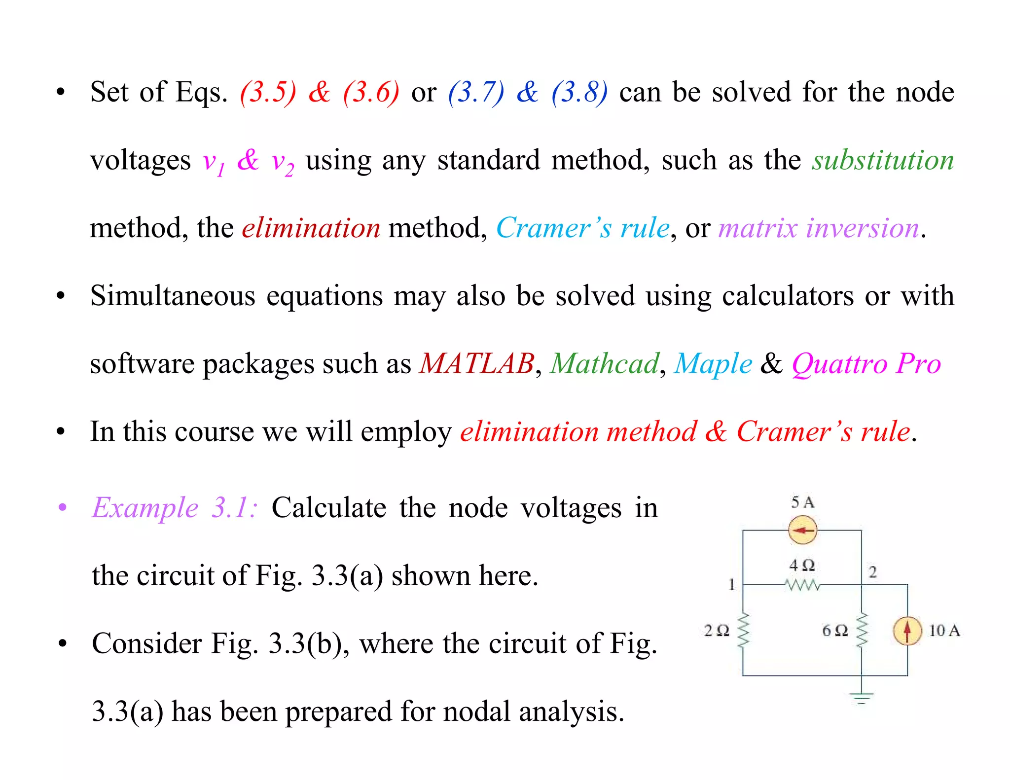 Methods of analysis linear circuit analysis | PDF