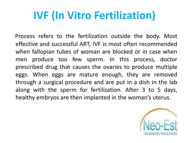 Methods Of Assisted Reproductive Technology Ppt