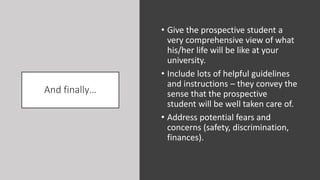 Methods of attracting international students | PPTX