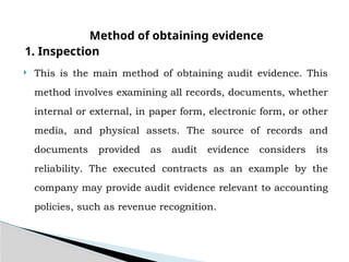 Methods of Audit Evidence & Audit Sampling.pptx