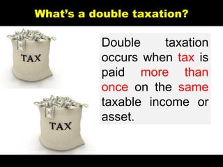 Methods of avoiding the double taxation | PPT
