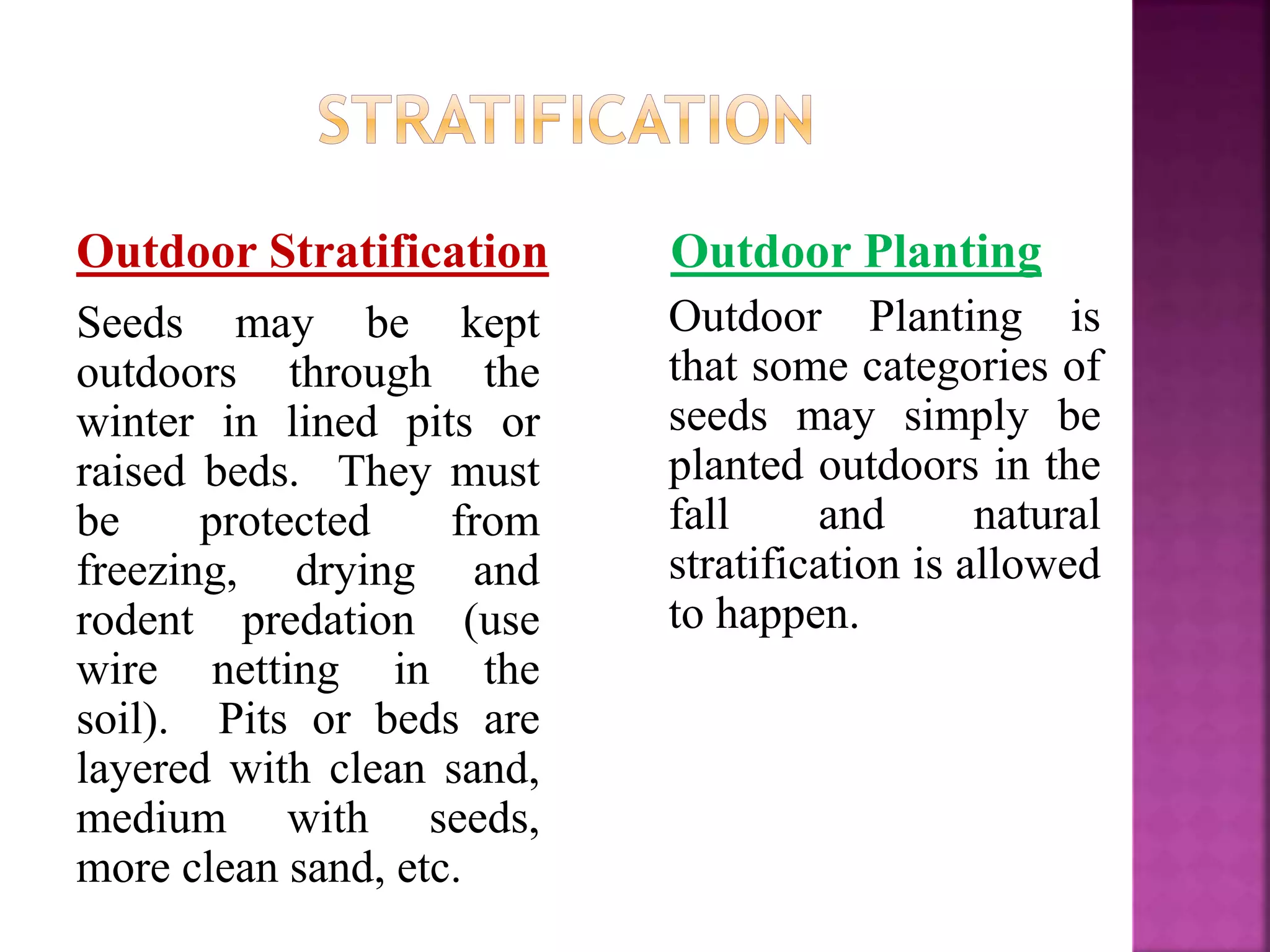 Methods of breaking dormancy | PPTX