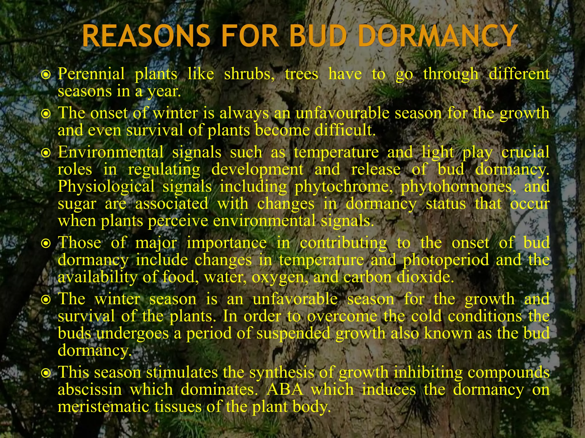Methods of breaking dormancy | PPTX