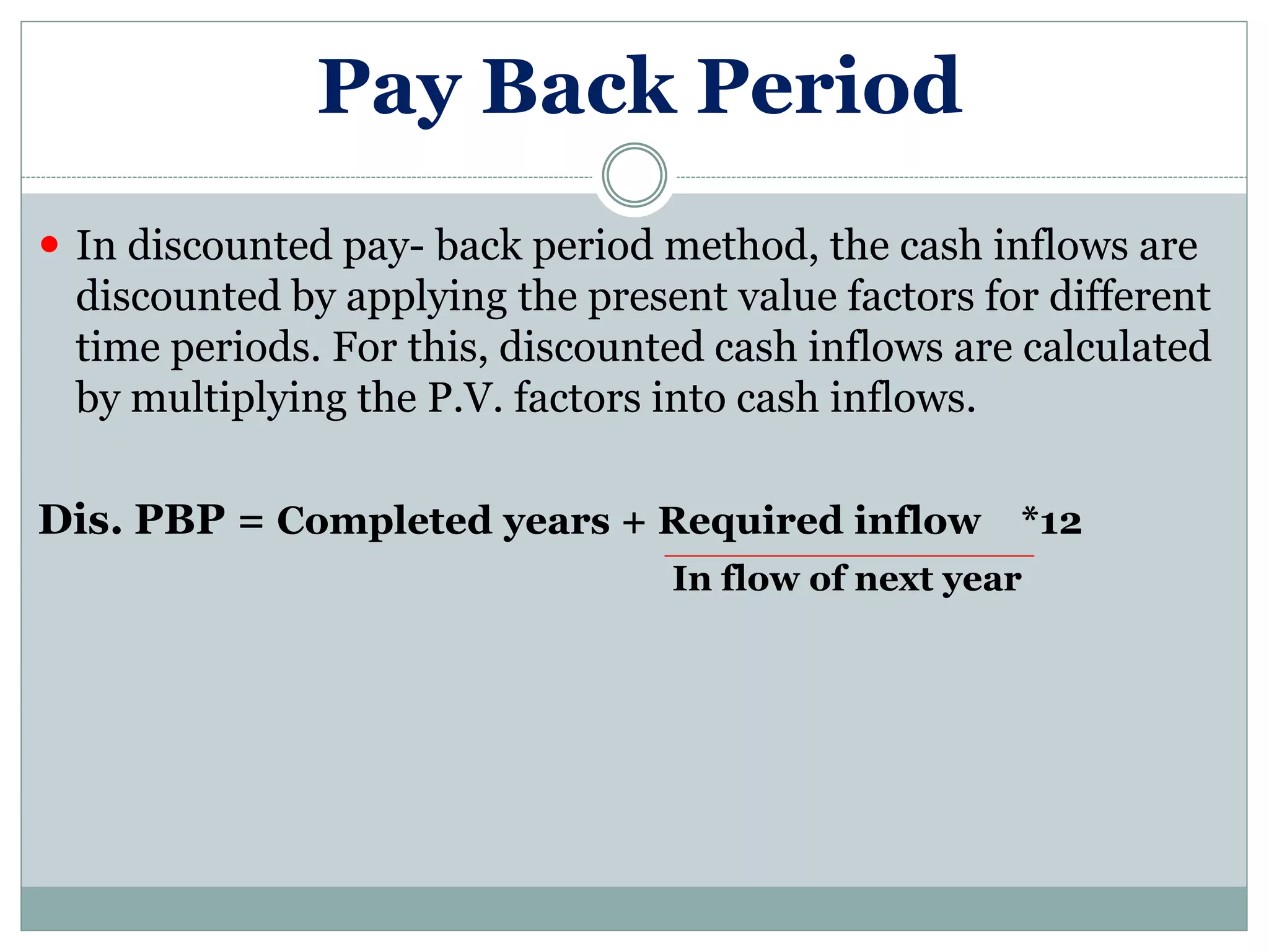 Methods of capital budgeting | PPTX