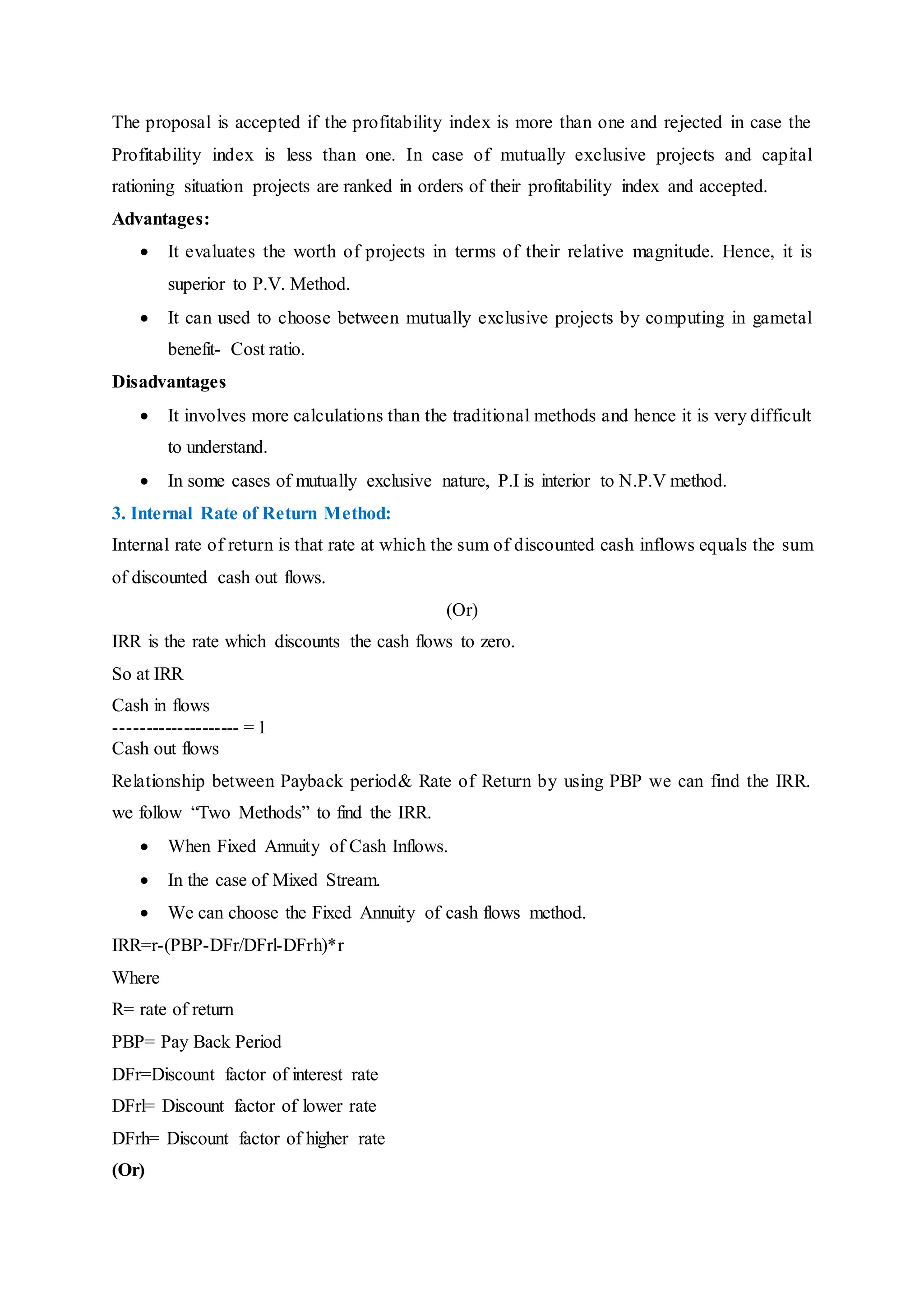Methods of Capital Budgeting | PDF