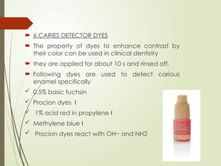 METHODS OF CARIES DETECTION paedodontics | PPTX