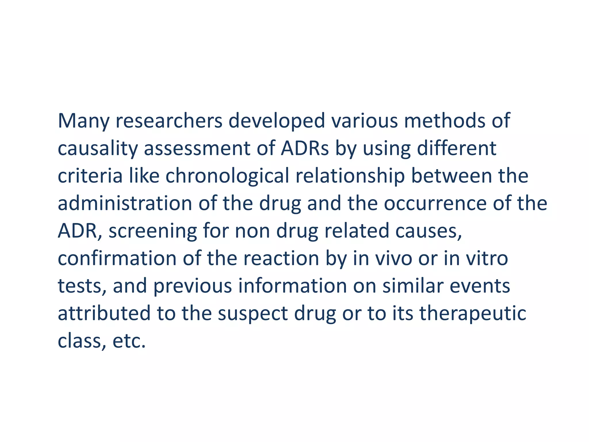 Methods of causality assessment | PPTX
