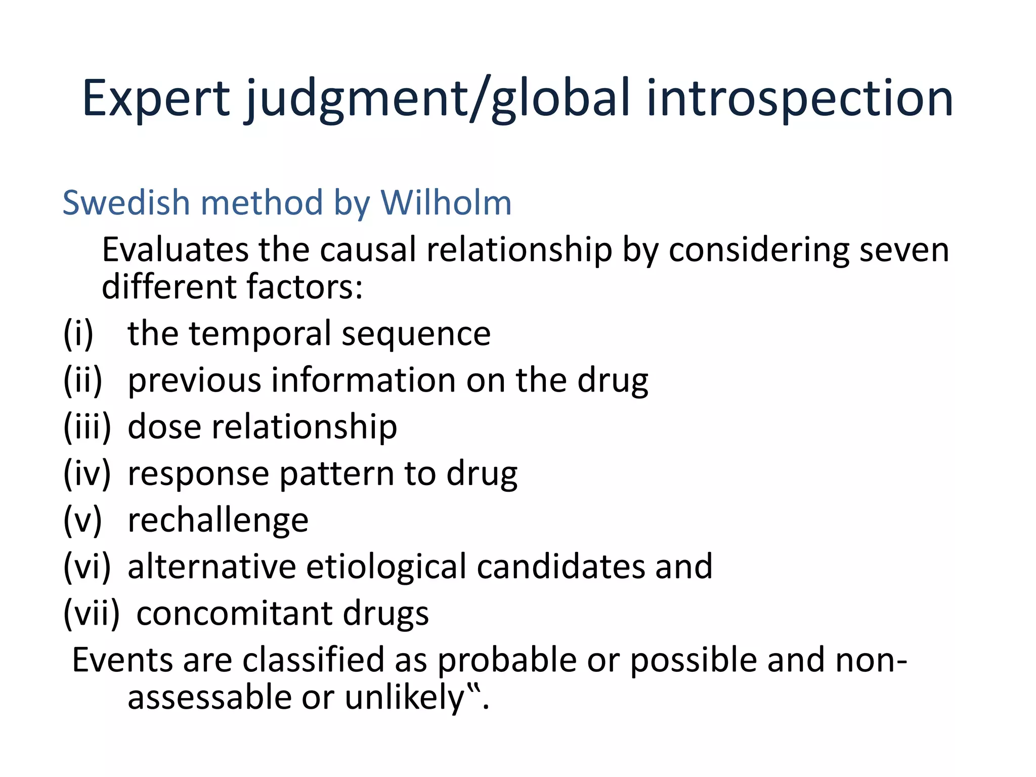 Methods of causality assessment | PPTX