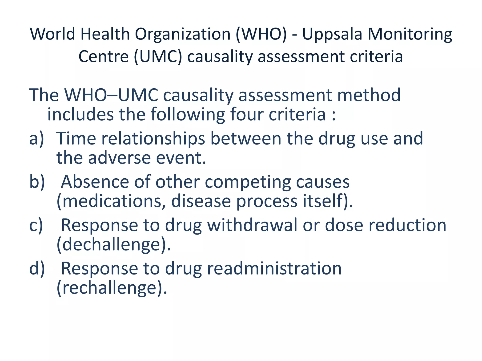 Methods of causality assessment | PPTX