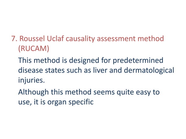 Methods of causality assessment | PPTX