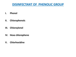 Methods of chemical disinfection | PPTX