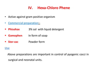 Methods of chemical disinfection | PPTX
