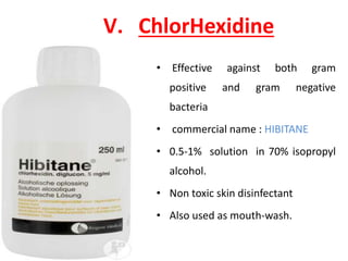 Methods of chemical disinfection | PPTX