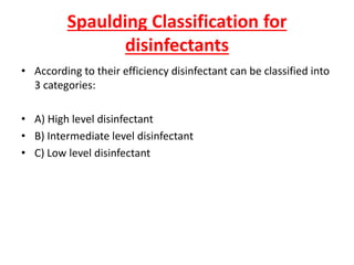 Methods of chemical disinfection | PPTX