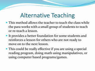 Inside Inclusion: Methods of Co-Teaching | PPTX
