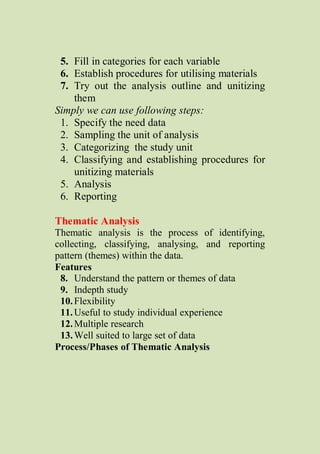 Methods of collecting and analysis qualitative data | PDF