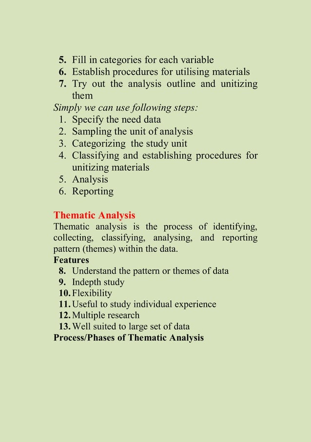 Methods of collecting and analysis qualitative data | PDF