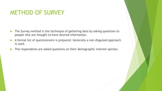 Methods of collecting data | PPT