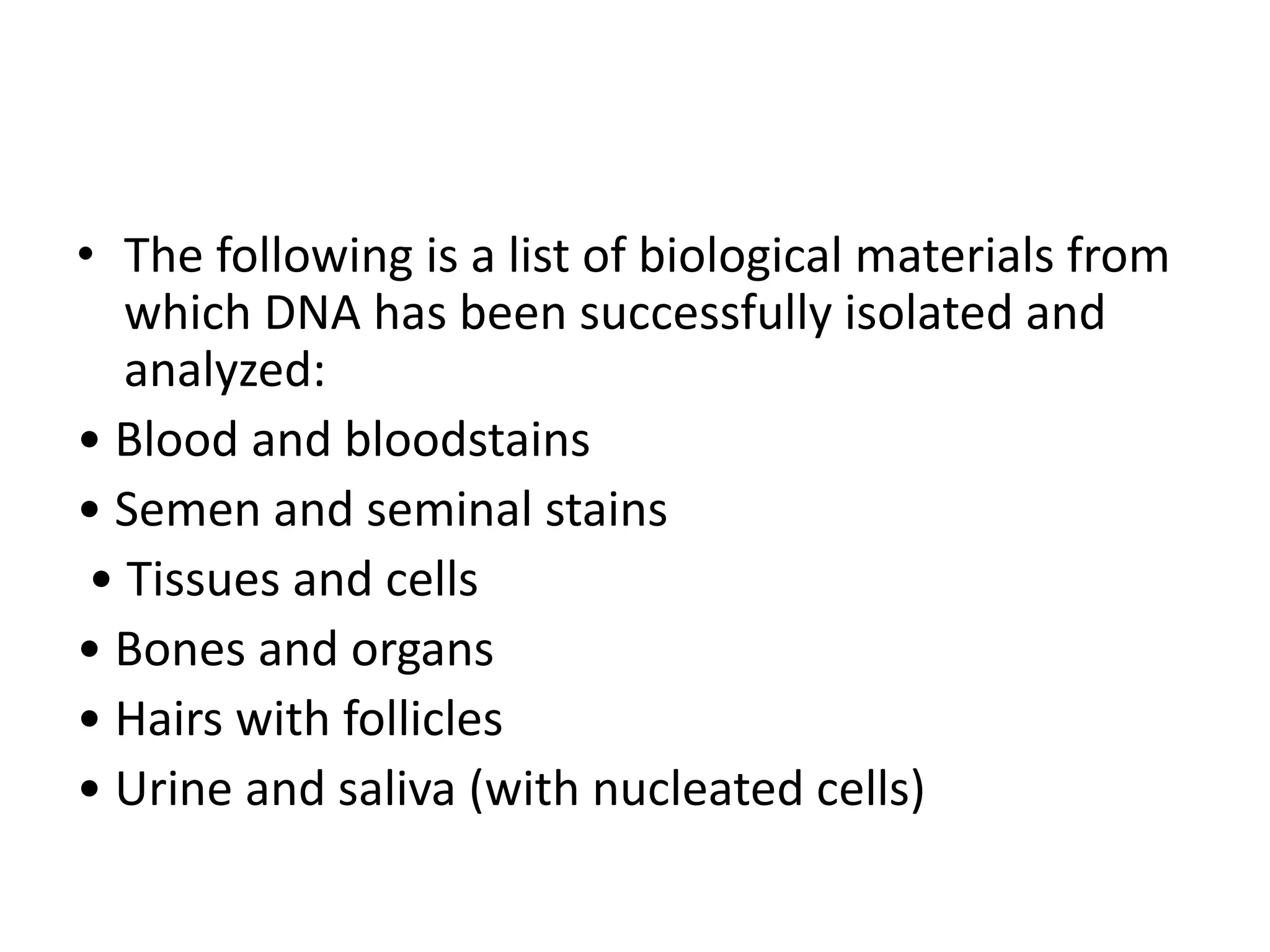 Methods of collection and preservation of Biological evidence 400L.pptx