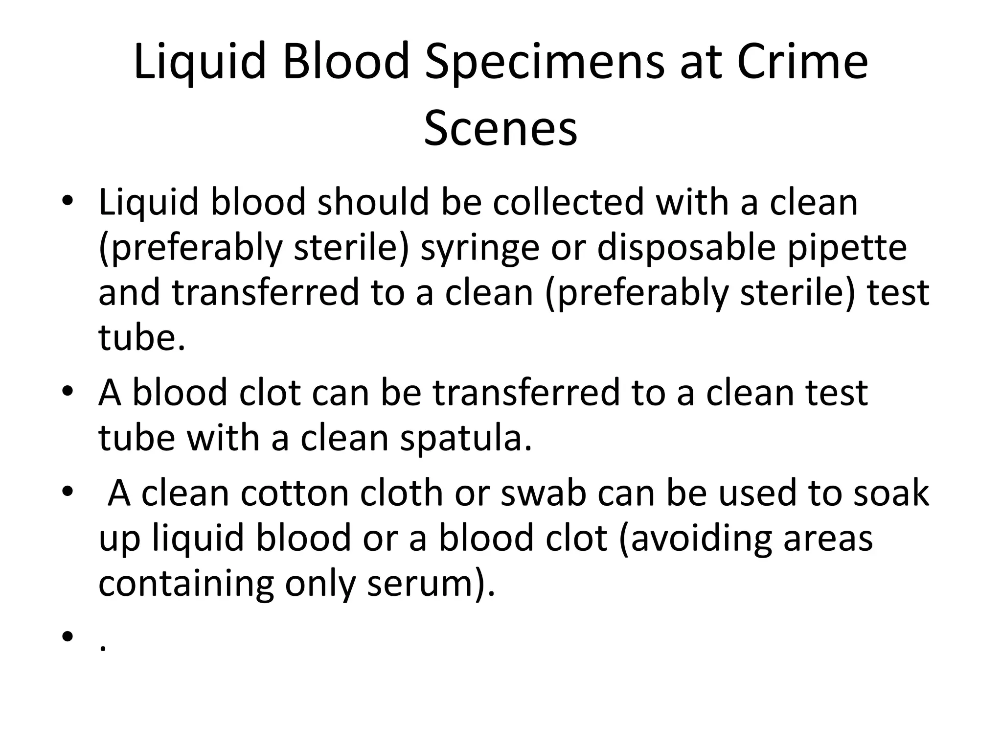 Methods of collection and preservation of Biological evidence 400L.pptx