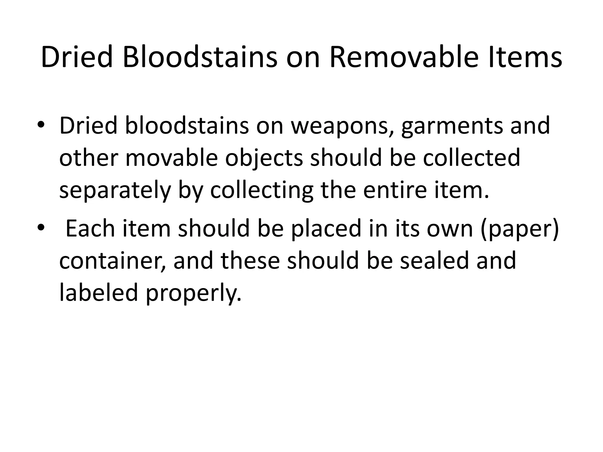 Methods of collection and preservation of Biological evidence 400L.pptx