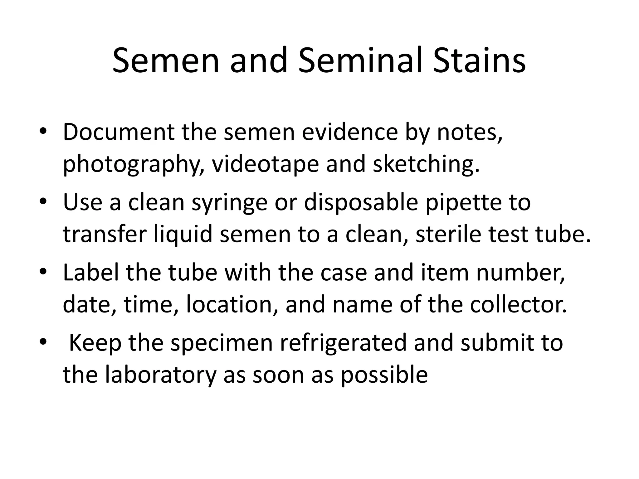 Methods of collection and preservation of Biological evidence 400L.pptx