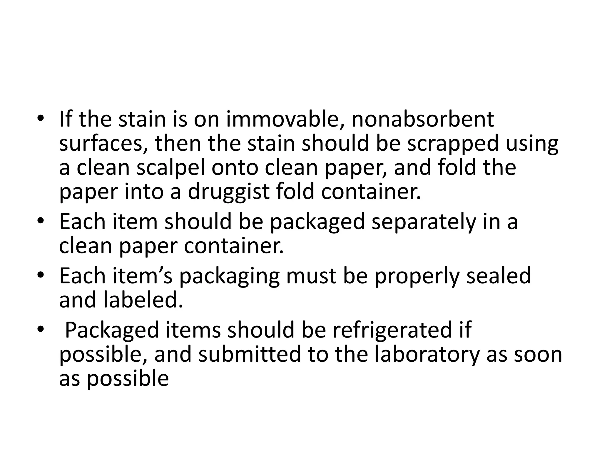 Methods of collection and preservation of Biological evidence 400L.pptx