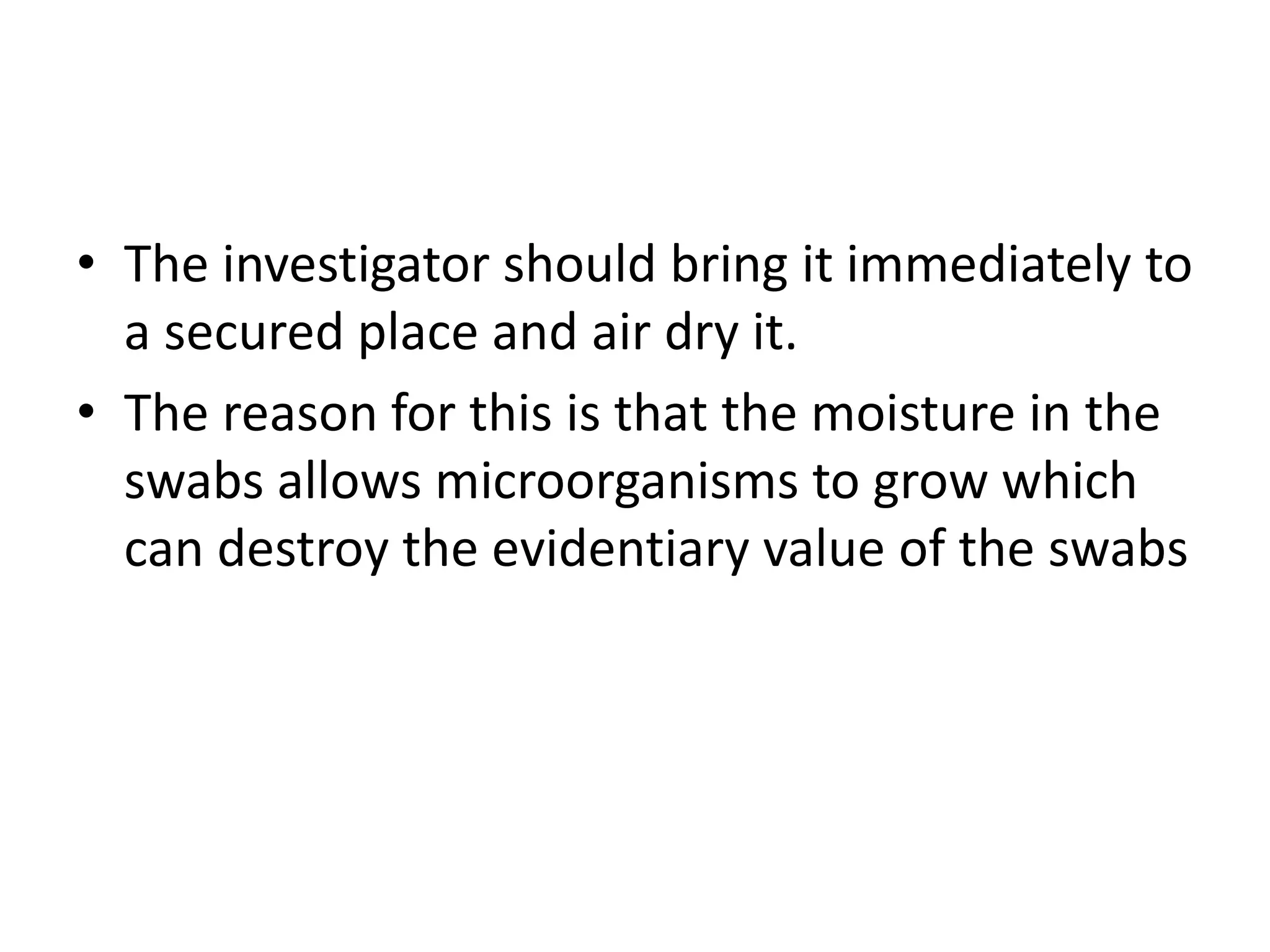 Methods of collection and preservation of Biological evidence 400L.pptx