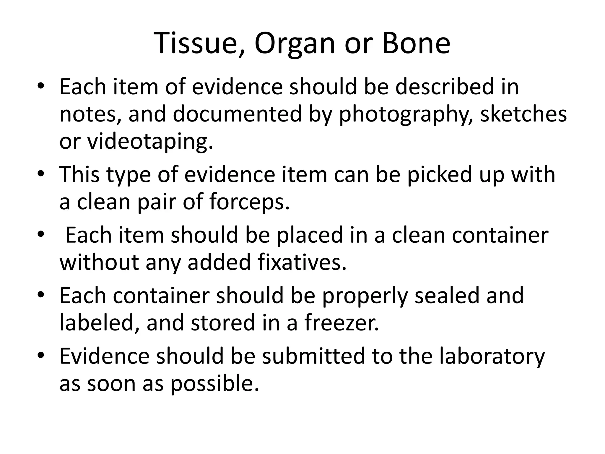 Methods of collection and preservation of Biological evidence 400L.pptx