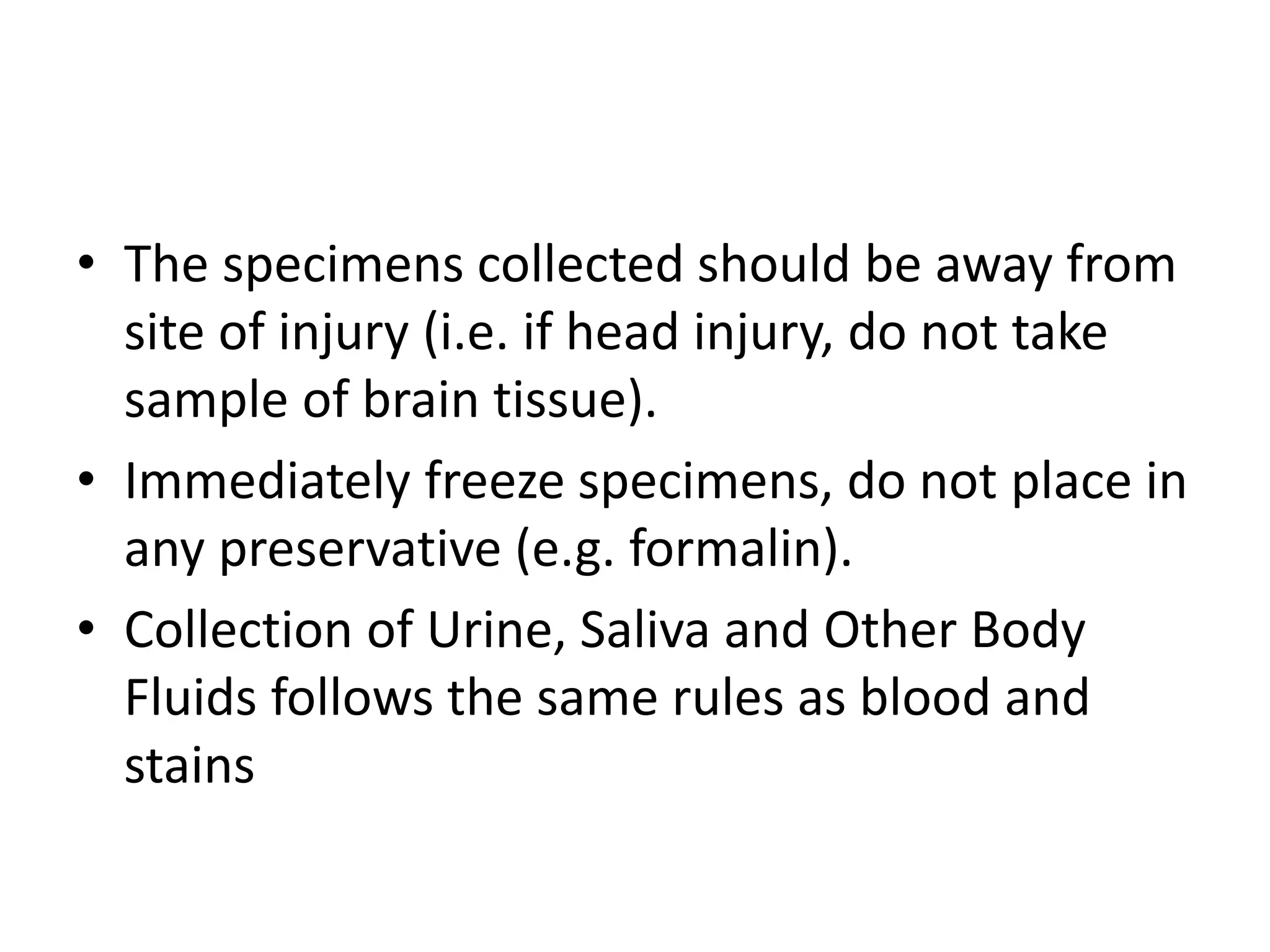 Methods of collection and preservation of Biological evidence 400L.pptx
