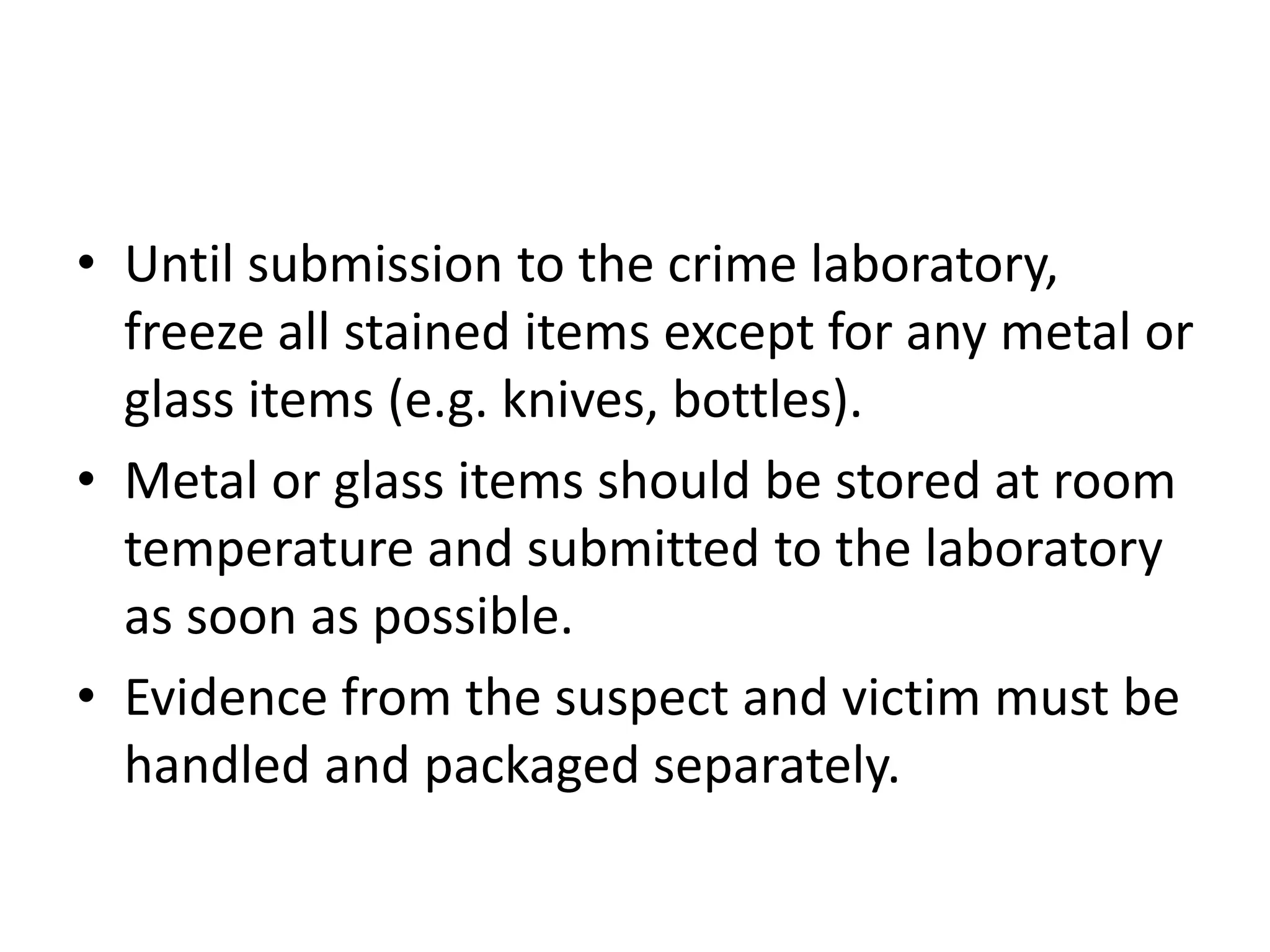 Methods of collection and preservation of Biological evidence 400L.pptx