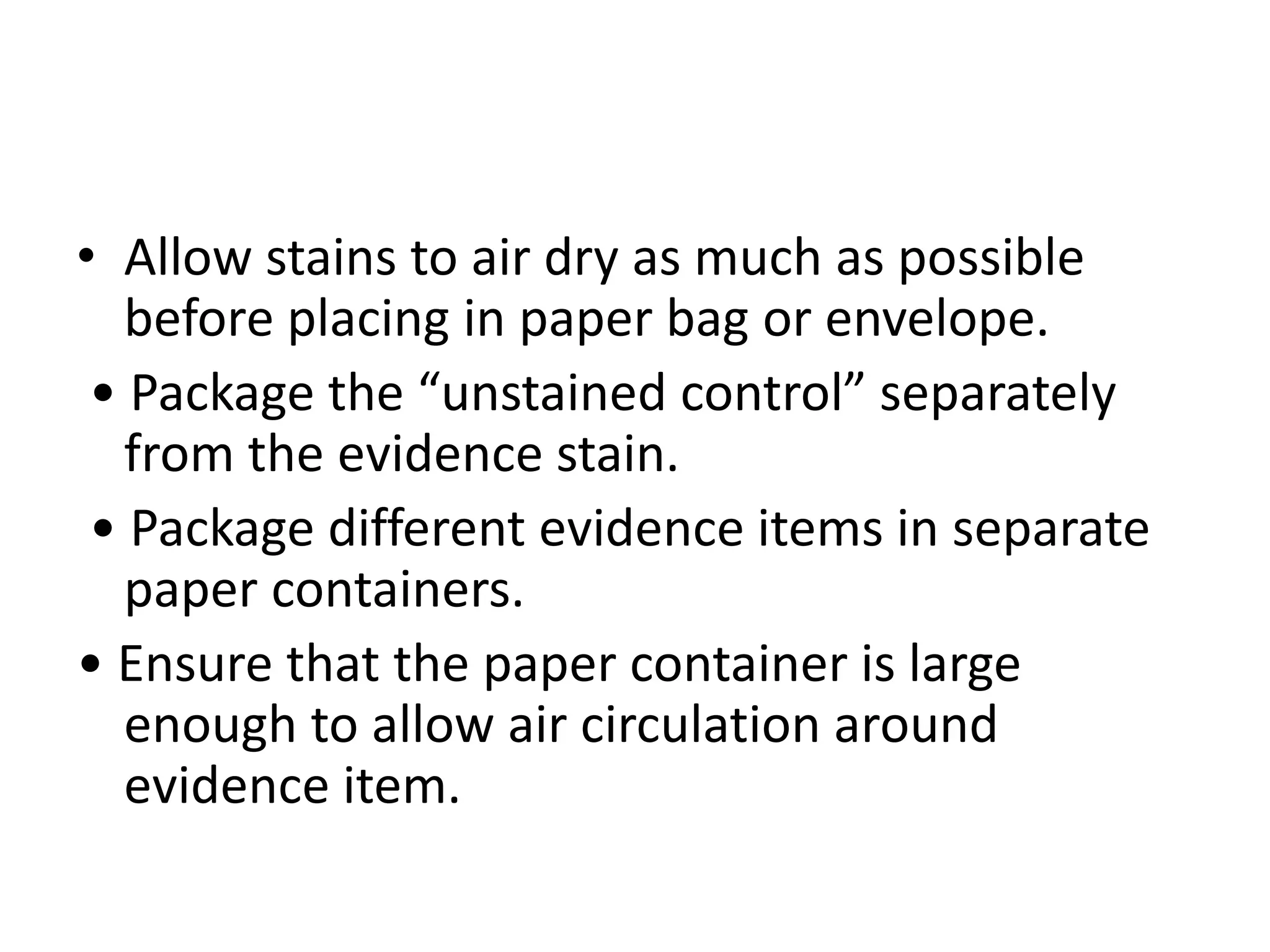 Methods of collection and preservation of Biological evidence 400L.pptx