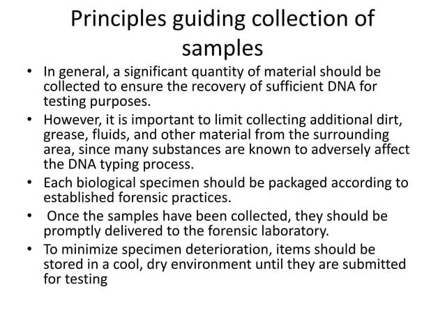 Methods of collection and preservation of Biological evidence 400L.pptx