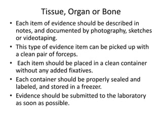 Methods of collection and preservation of Biological evidence 400L.pptx