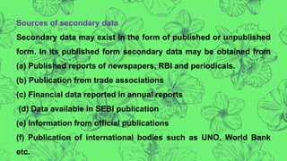 METHODS OF COLLECTION OF DATA I BSc.ppt