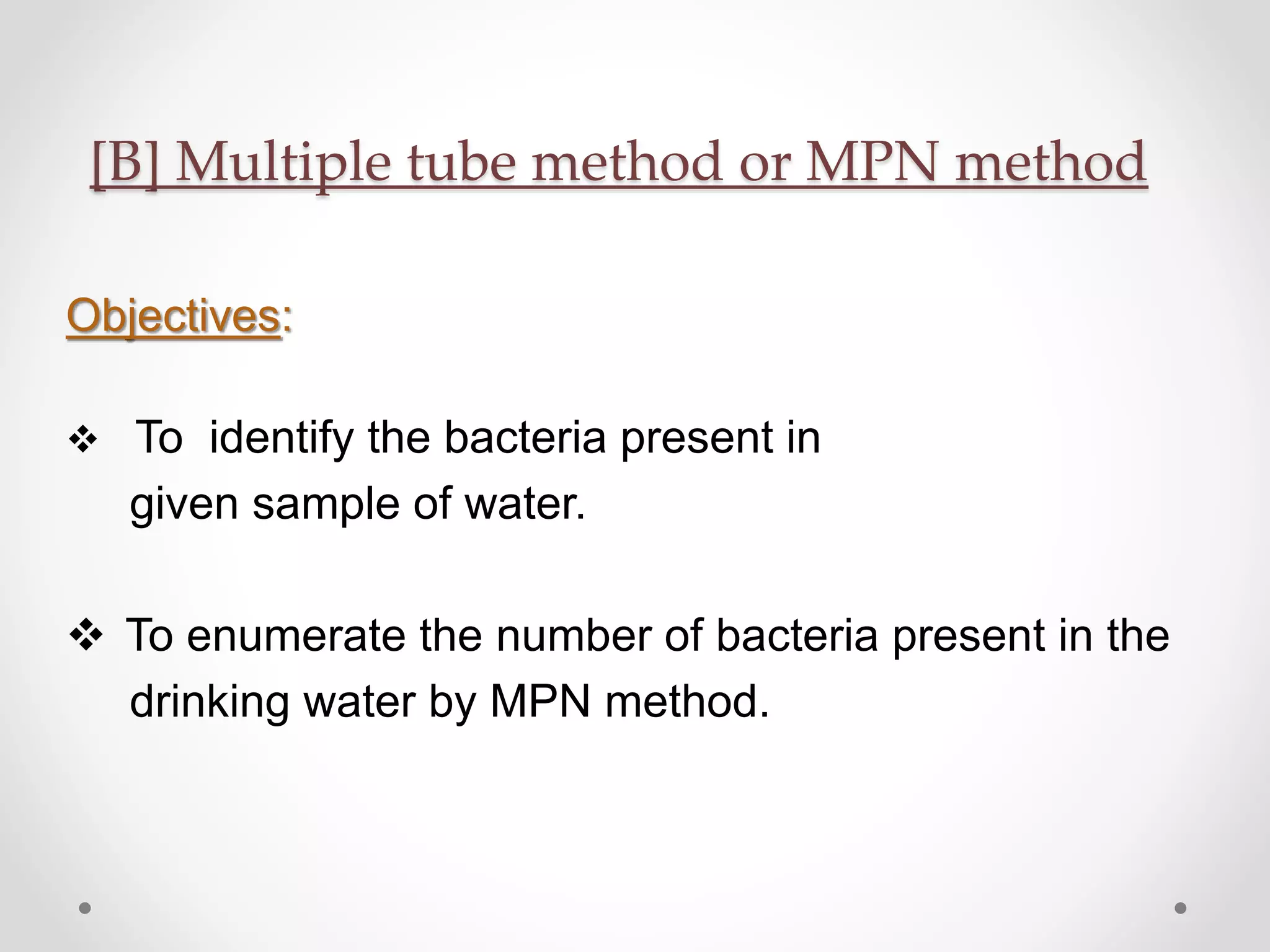 Methods of collectons of water samples and microbiological (1) | PPTX