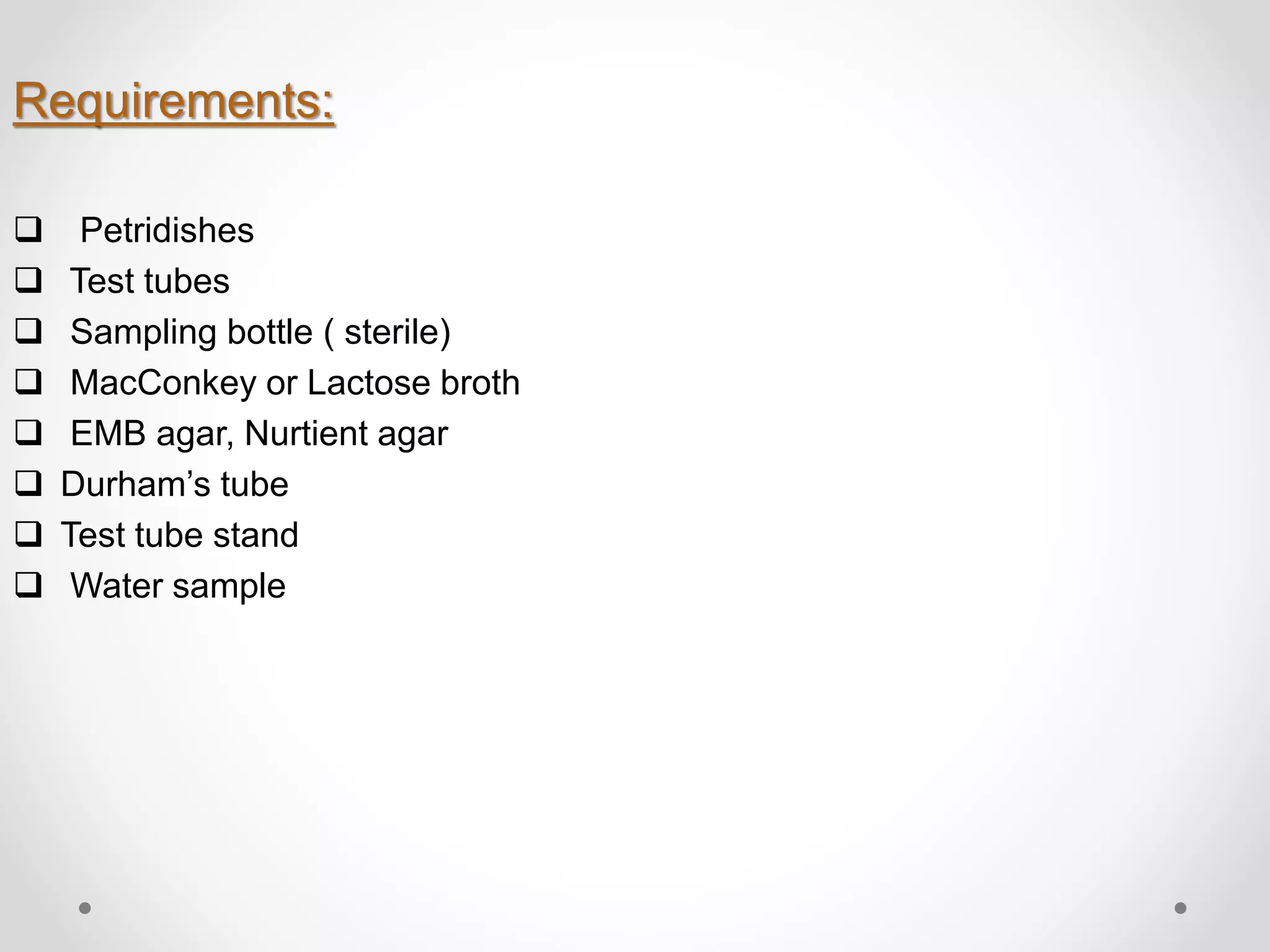 Methods of collectons of water samples and microbiological (1) | PPTX