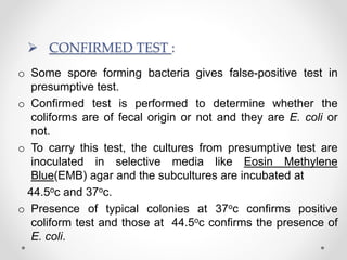 Methods of collectons of water samples and microbiological (1) | PPTX