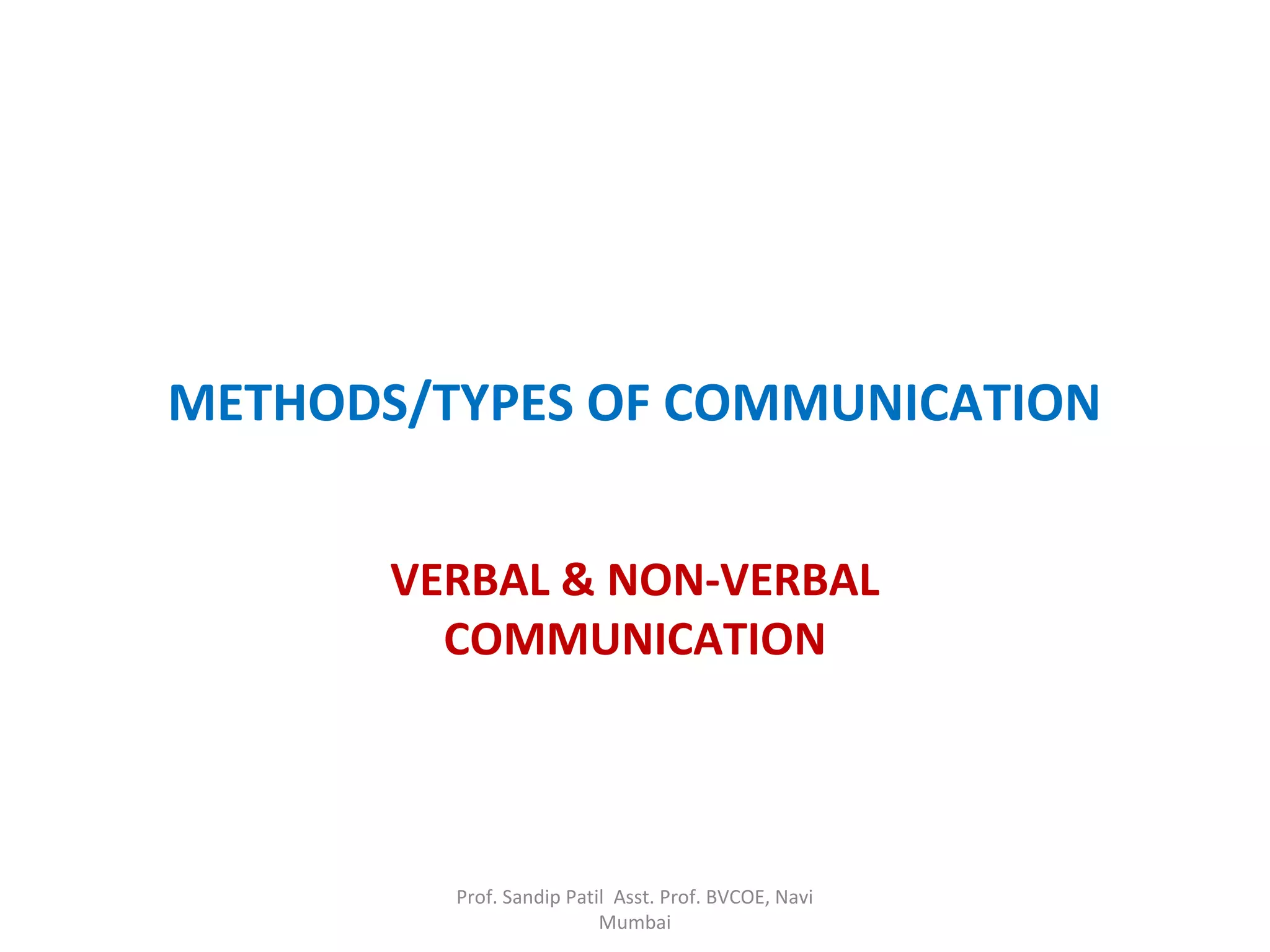 Methods of communication | PPT