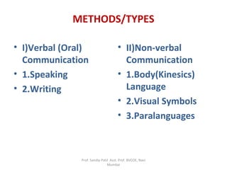 Methods of communication | PPT