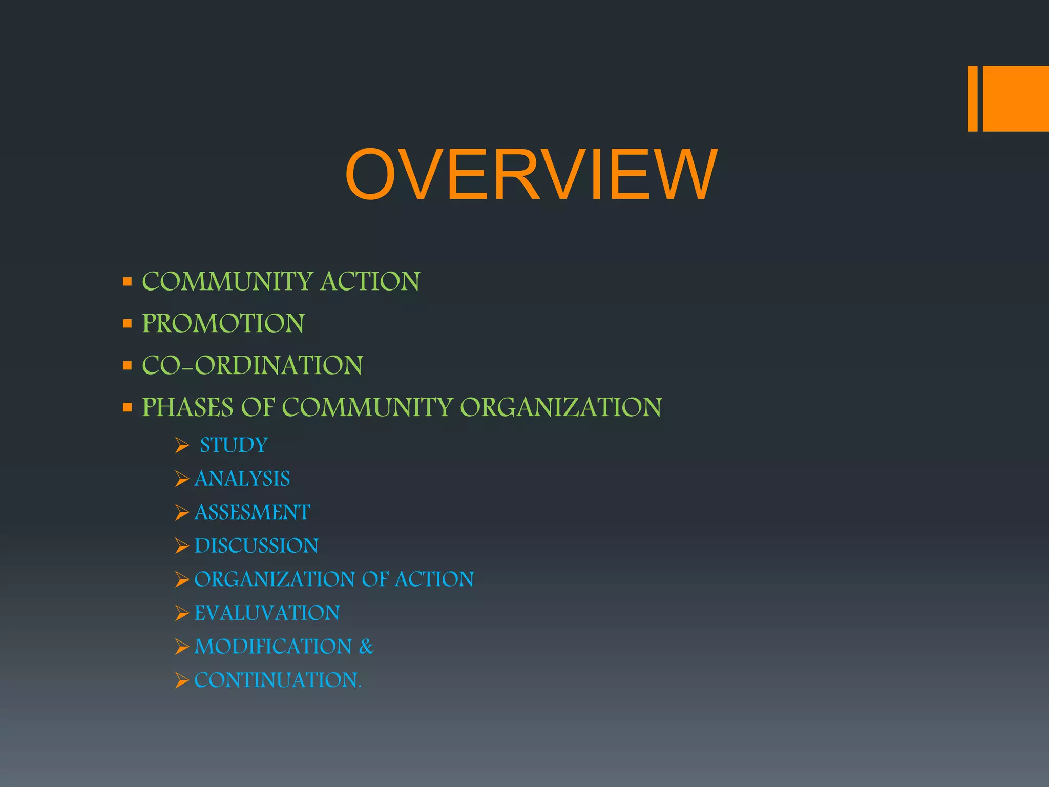Methods of community organization | PPTX