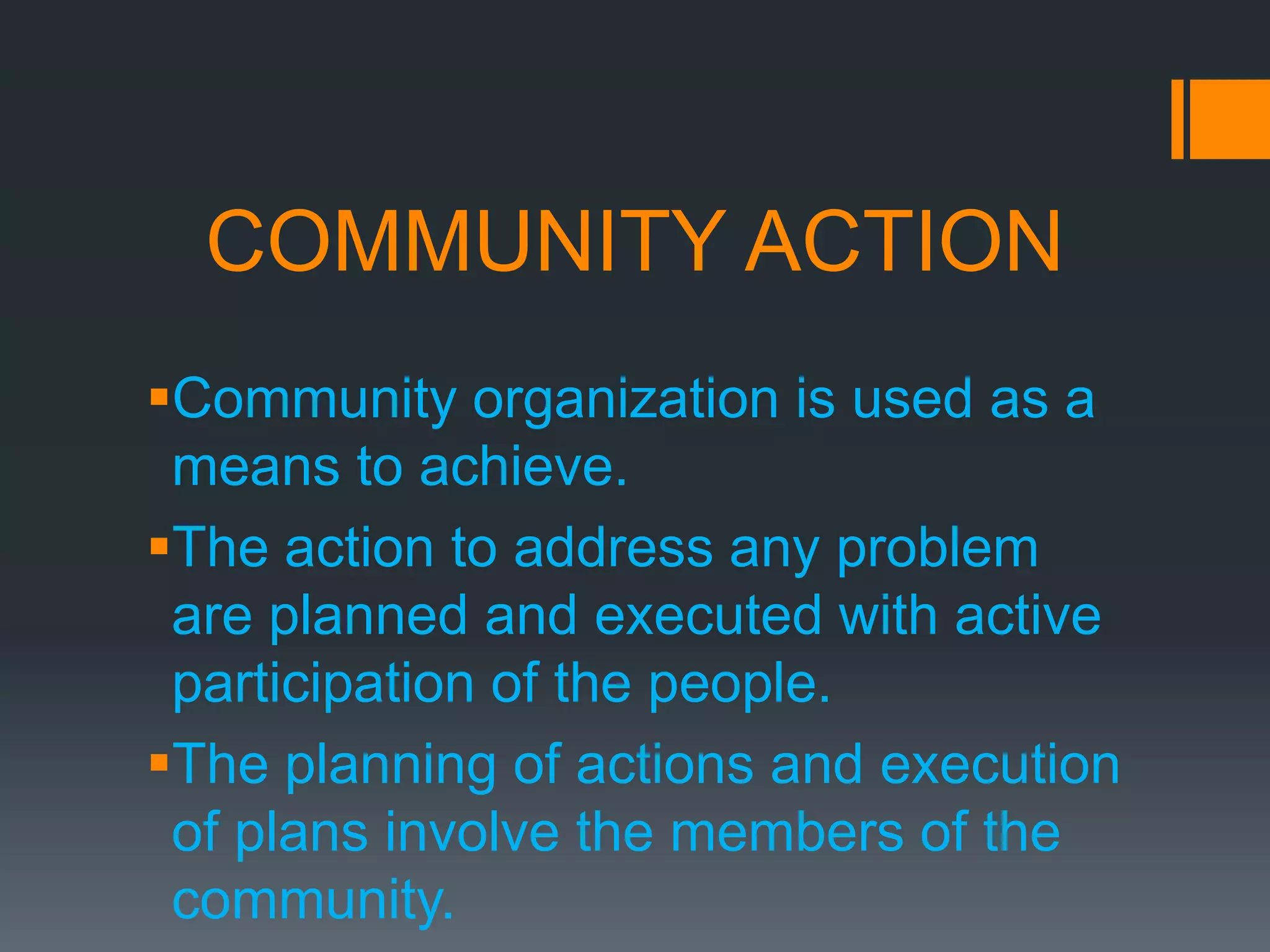 Methods of community organization | PPTX