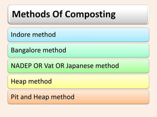 Methods of composting chalapathi v copy (3) | PPT