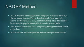 Methods of composting of solid waste | PPTX