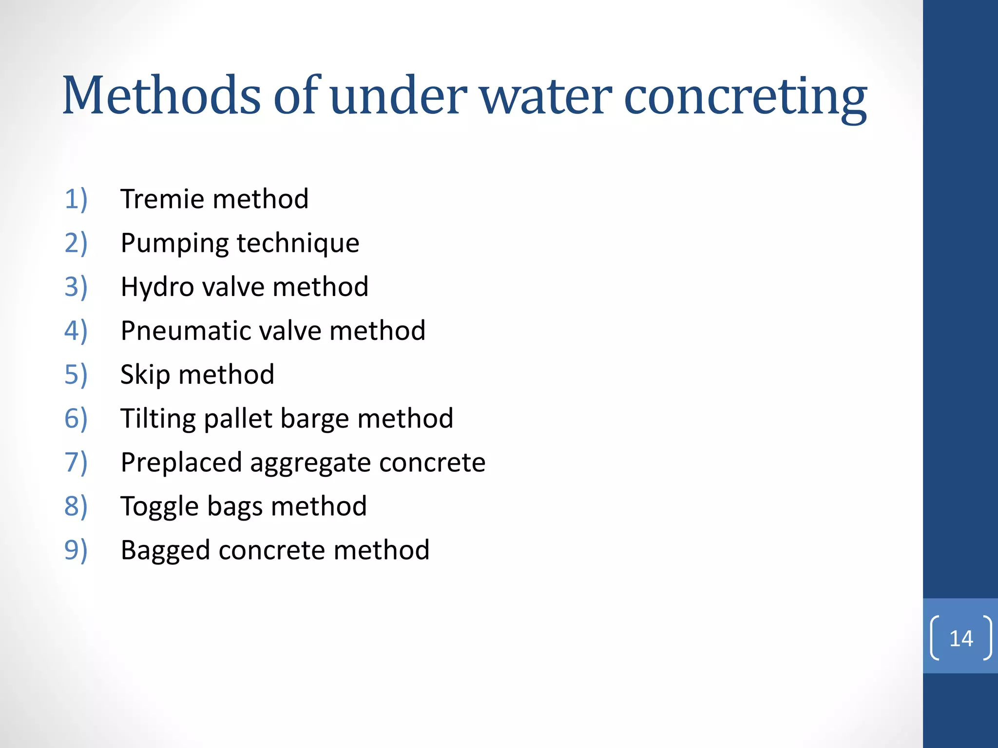 Methods of concreting | PPTX