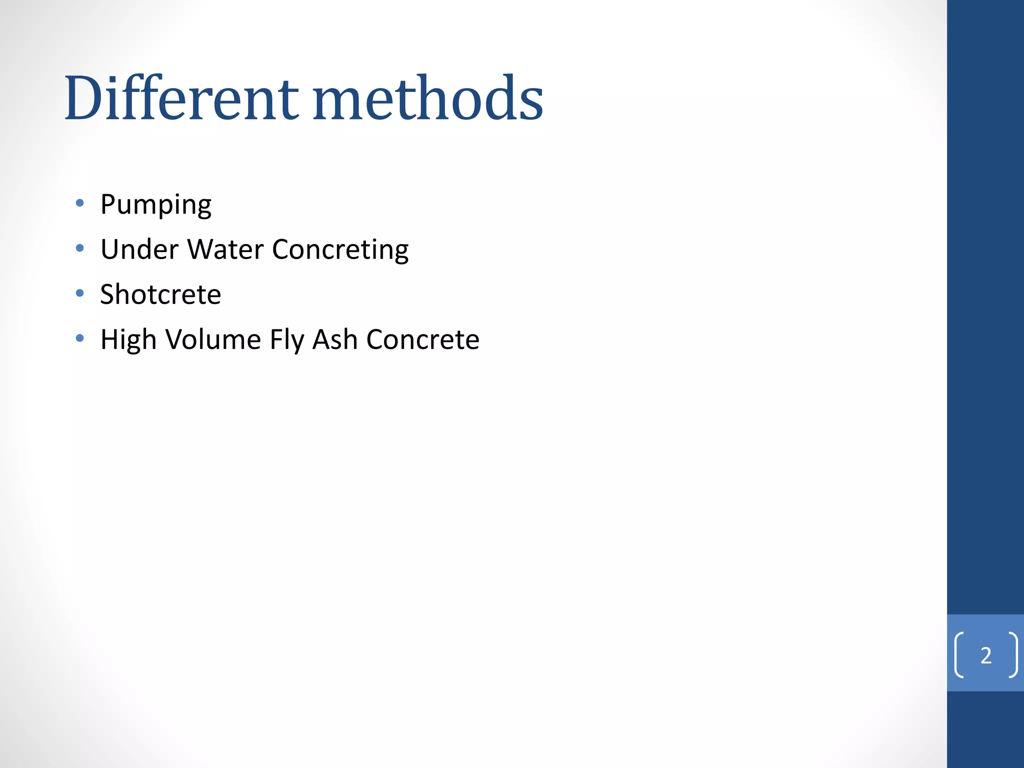Methods of concreting | PPTX