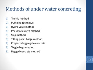 Methods of concreting | PPTX