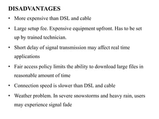 Methods of connecting internet | PPTX